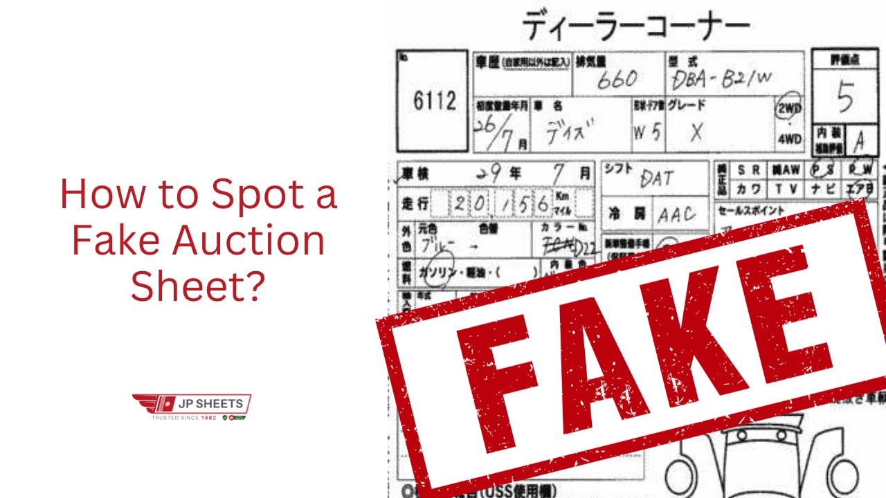 How To Spot A Fake Auction Sheet: Tips From The Experts - JP Sheet