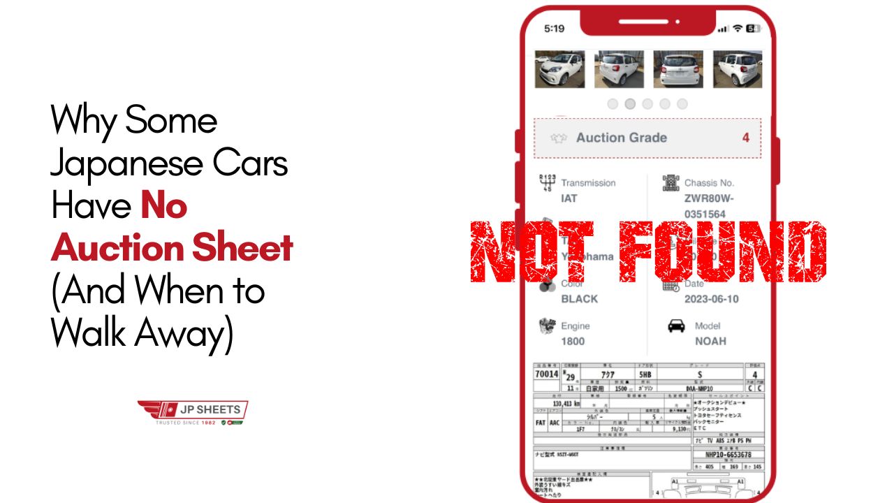 Why Some Japanese Cars Auction Records Not Found Online